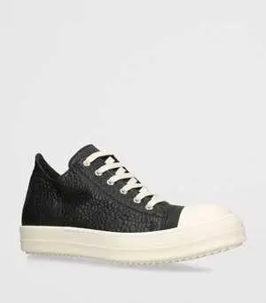 Rick Owens Leather Low-top Sneakers