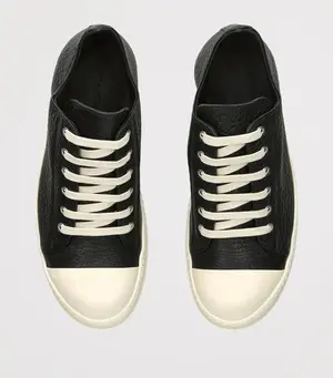 Rick Owens Leather Low-top Sneakers