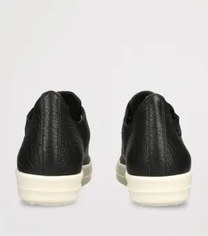 Rick Owens Leather Low-top Sneakers
