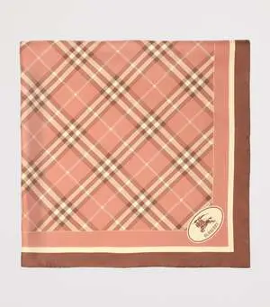 Burberry Silk Knight Stamp Scarf