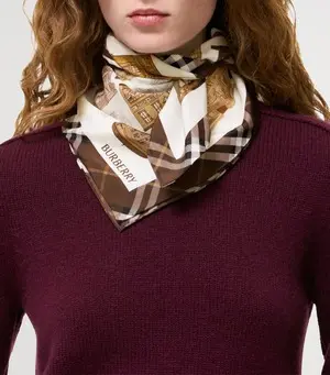 Burberry Silk Storefront Print Scarf