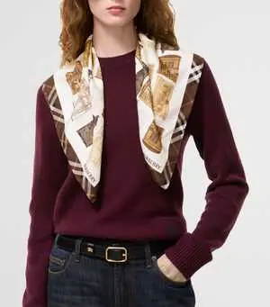 Burberry Silk Storefront Print Scarf