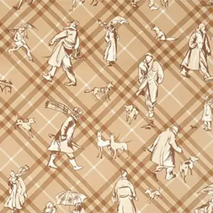 Burberry Silk Check Mates Scarf - Beige