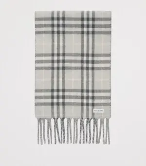 Burberry Cashmere Reversible Knight Stamp Scarf