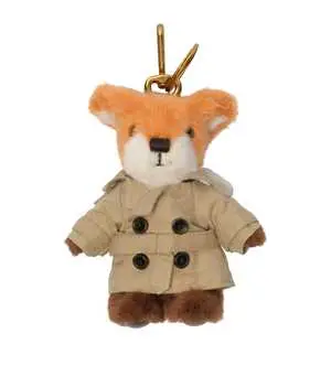 Burberry Fox Bag Charm - Beige