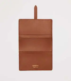 Burberry Check Folded Card Case
