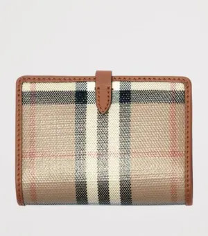 Burberry Check Folded Card Case