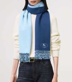 Burberry Cashmere Reversible Knight Scarf