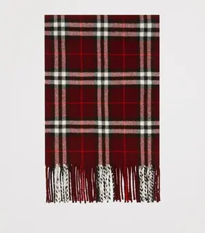 Burberry Cashmere-blend Sparkle Check Scarf