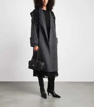 Claudie Pierlot Wool-blend Belted Coat