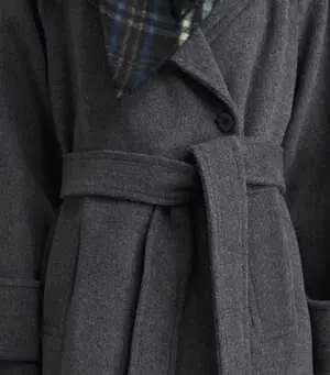 Claudie Pierlot Wool-blend Belted Coat
