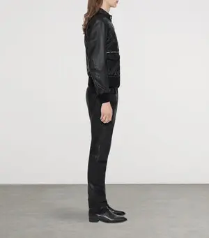 ALLSAINTS Leather Hiro Bomber Jacket