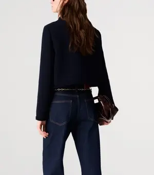 Maje Tweed Cropped Jacket
