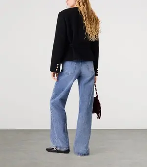 Maje Belted Double-breasted Jacket