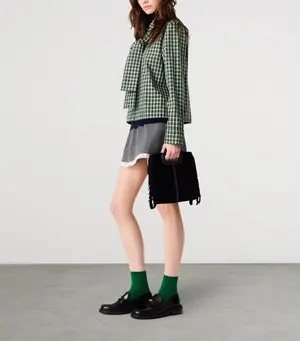 Maje Cotton Check Embellished Shirt
