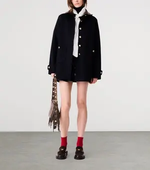 Maje Wool-blend Collared Jacket