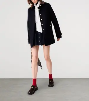 Maje Wool-blend Collared Jacket