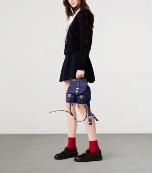 Maje Wool Cherry-embroidered Cardigan