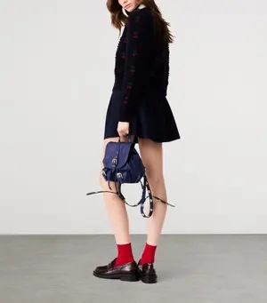 Maje Wool Cherry-embroidered Cardigan