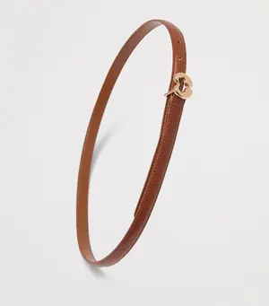 Maje Leather Slim Belt
