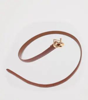 Maje Leather Slim Belt