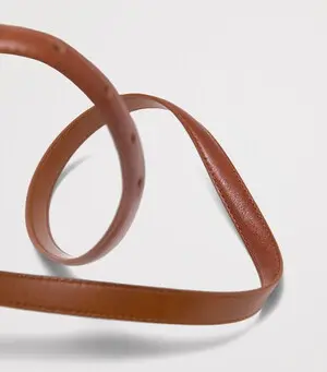 Maje Leather Slim Belt
