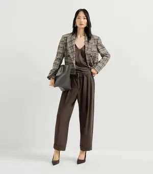 Brunello Cucinelli Virgin Wool-blend Trousers