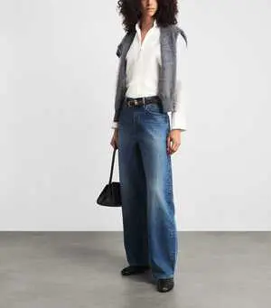 Sandro Silk Satin Oversized Shirt