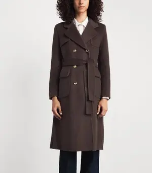 Sandro Wool-blend Belted Coat