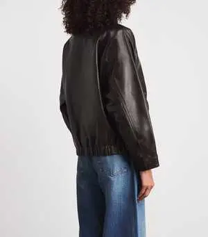 Sandro Oversized Leather Jacket