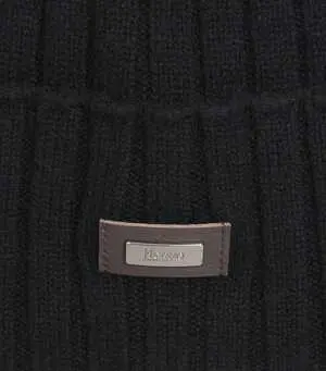 Herno Cashmere Logo Patch Beanie