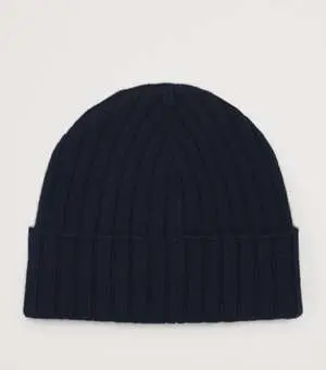 Herno Cashmere Logo Patch Beanie