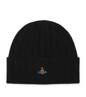 VIVIENNE WESTWOOD Cashmere Classic Beanie - Black
