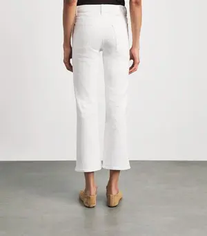 7 For All Mankind High-rise Bootcut Crop Jeans