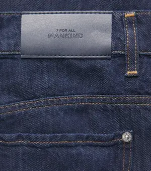 7 For All Mankind Stovepipe High-rise Straight Jeans