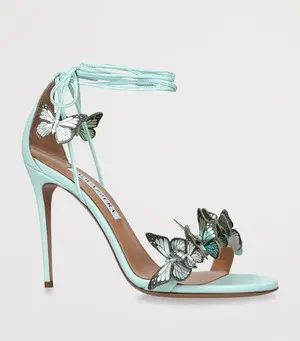 AQUAZZURA Papillon Heeled Sandals 105