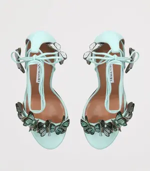 AQUAZZURA Papillon Heeled Sandals 105