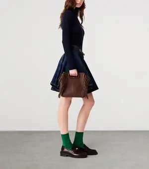 Maje Wool-silk Rollneck Sweater