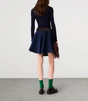 Maje Wool-silk Rollneck Sweater