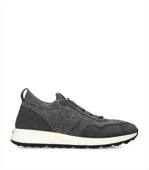 TOD'S Suede-knit Sportivo 79k Sneakers - Grey