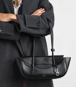 Polo Ralph Lauren Small Leather Polo Blaze Shoulder Bag - Black