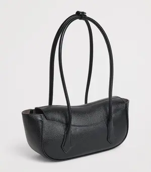 Polo Ralph Lauren Small Leather Polo Blaze Shoulder Bag - Black