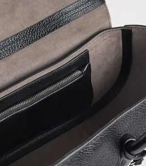 Polo Ralph Lauren Small Leather Polo Blaze Shoulder Bag - Black