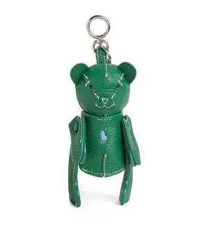 Polo Ralph Lauren Leather Bag Charm - Green