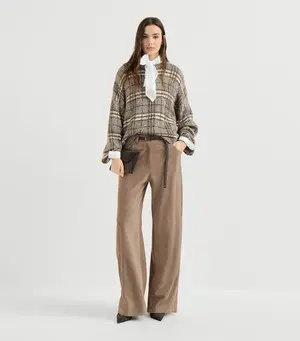 Brunello Cucinelli Sequin Check Sweater