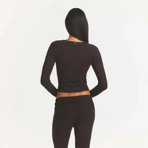 SKIMS Wrap Sweater | Deep Neutral | | Essential Sweaters
