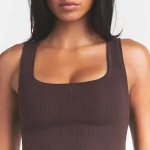 SKIMS Tank Top | Deep Neutral | | Cotton Rib