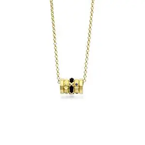 MYRTO KATRAMADOU JEWELLERY Blue / Gold / Black Versa Sapphire Necklace - Blue/gold/black