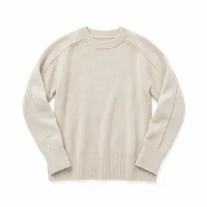 MAISON LOINTAINE Neutrals Naked Truth Sweater Rice Apricot Pure Cashmere - Orange