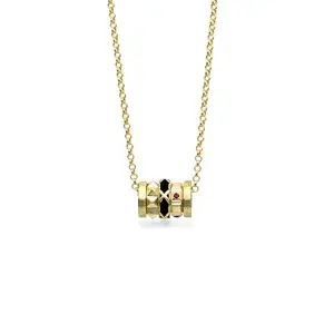 MYRTO KATRAMADOU JEWELLERY Red / Gold / Black Versa Ruby Necklace - Red/gold/black